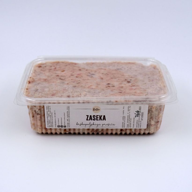 Zaseka krškopoljskega prašiča - BeEko - Bio domača živila